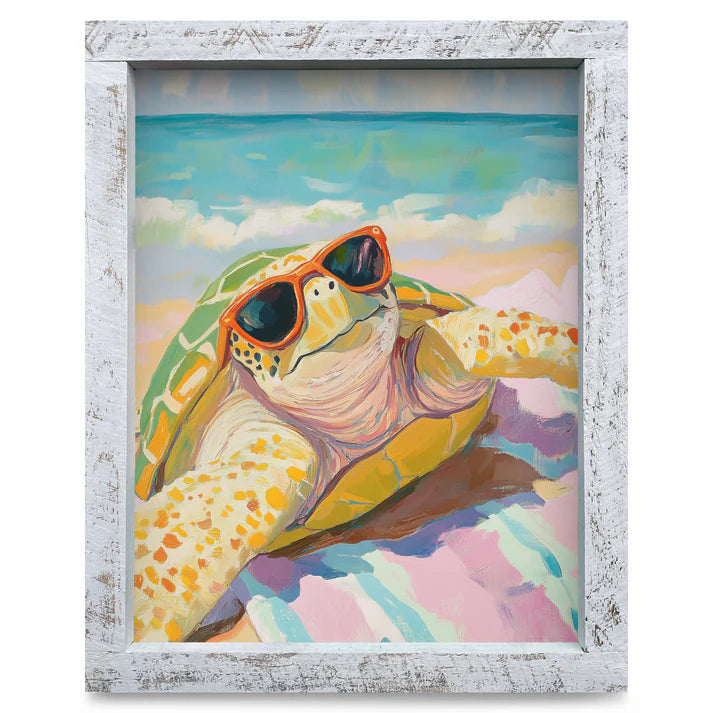 Hey Dude Turtle Artwork - VERTICAL – Coral Cottage Boutiques
